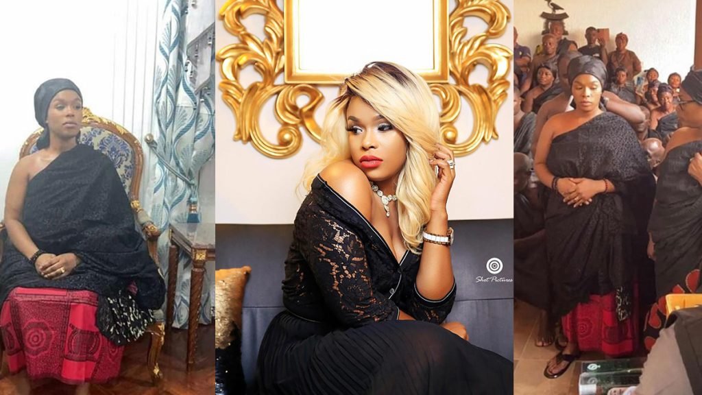 Ghanaian female rapper, Lousika enstooled queen mother of Manso Nkwanta ...